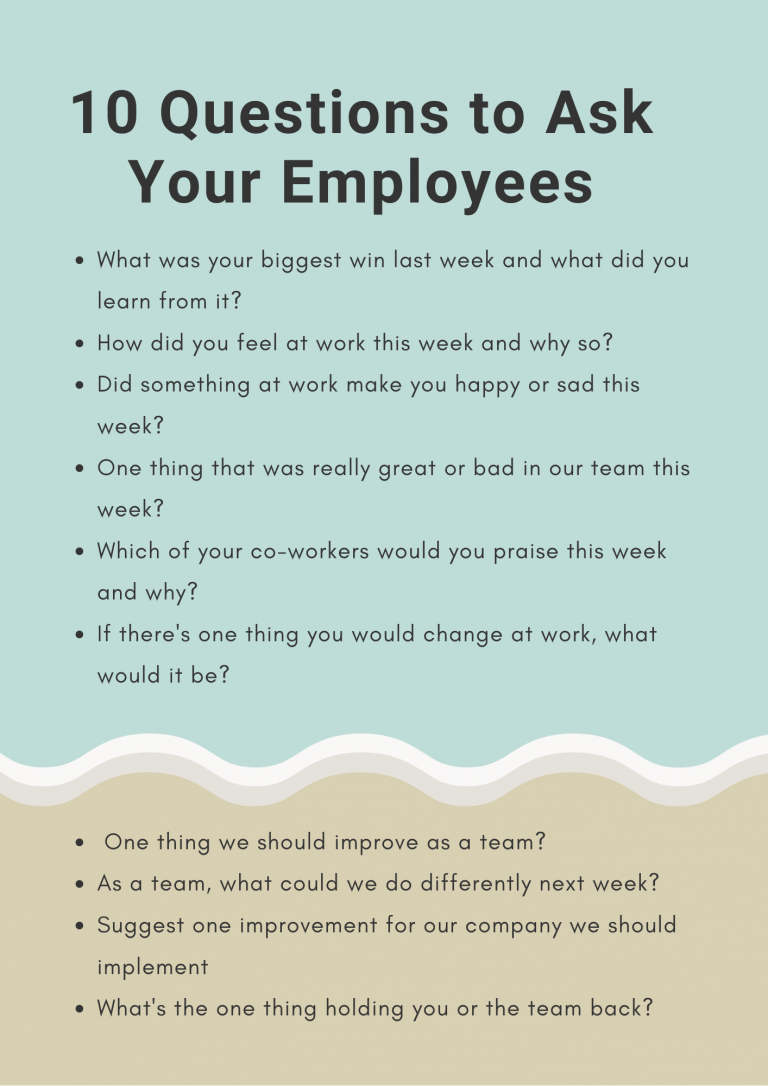 Questions to Ask Your Employees - Weekdone