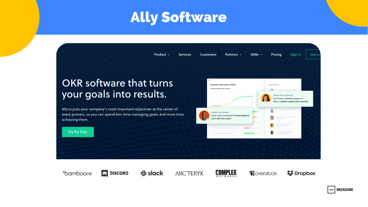 20 Best OKR Software: The Buying Guide 2022 — Weekdone Blog