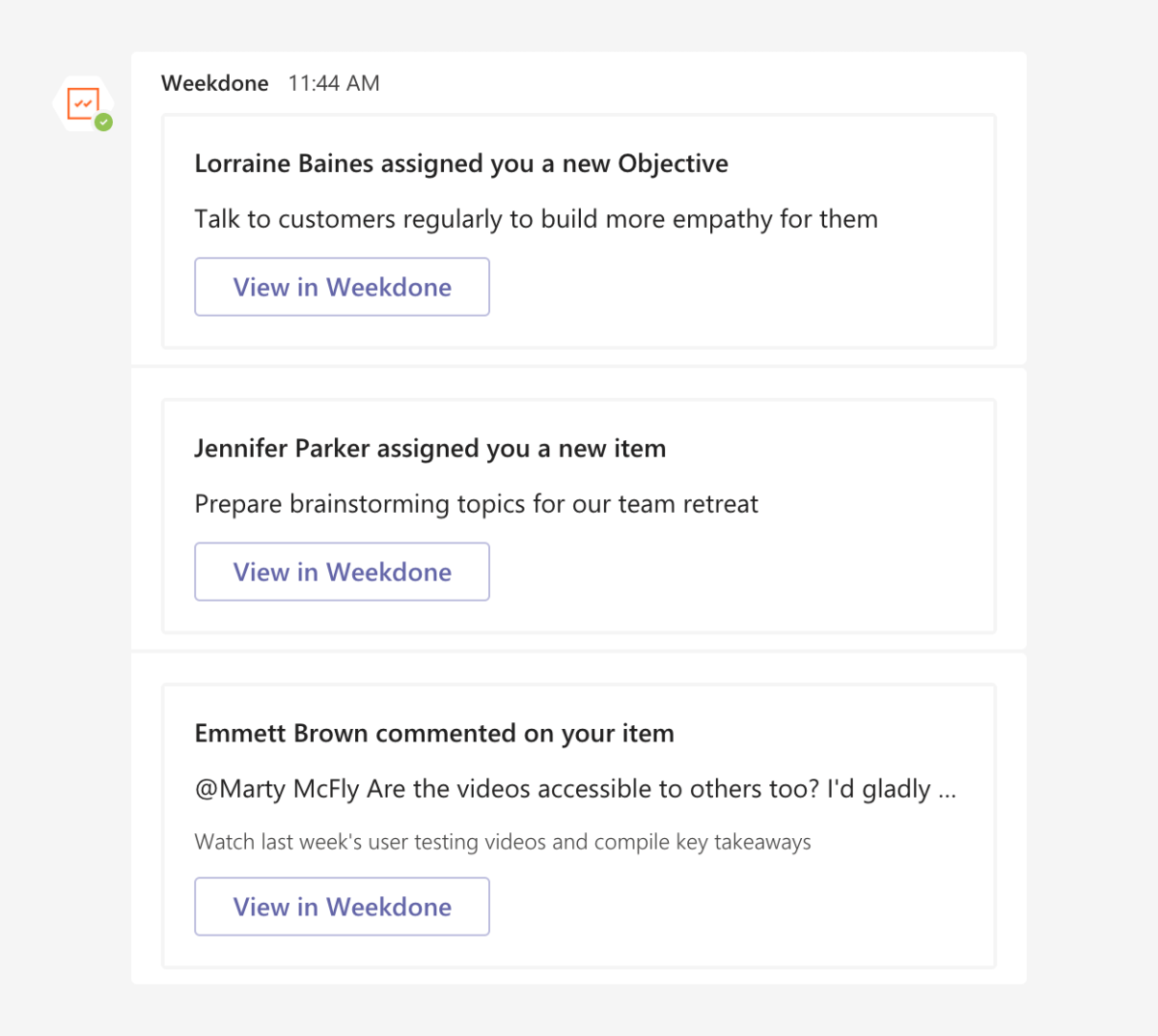 Introducing Weekdone Microsoft Teams App - Weekdone